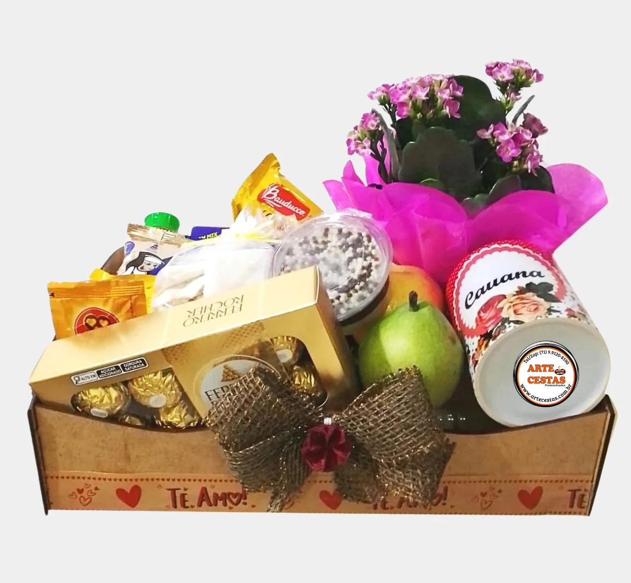 Arte Cesta Felicidade - Arte Cestas - Cestas Personalizadas
