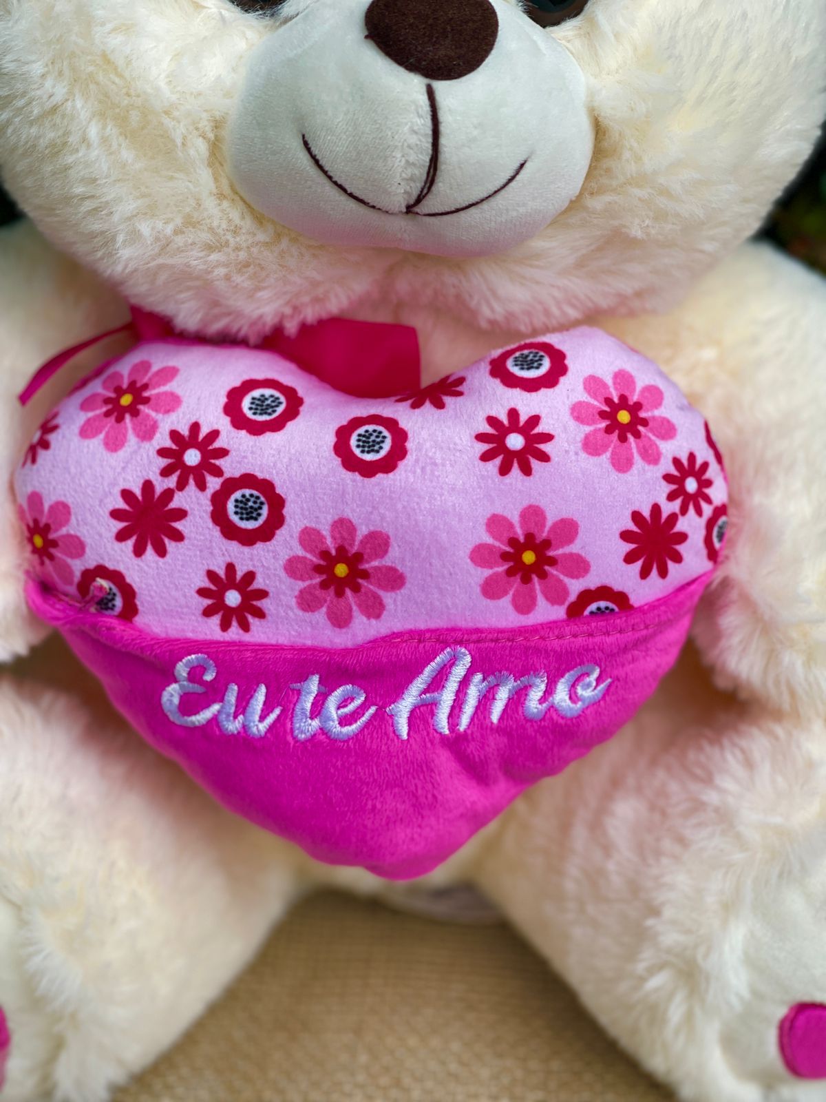 Ursinho pink eu te amo - Mariza Flores