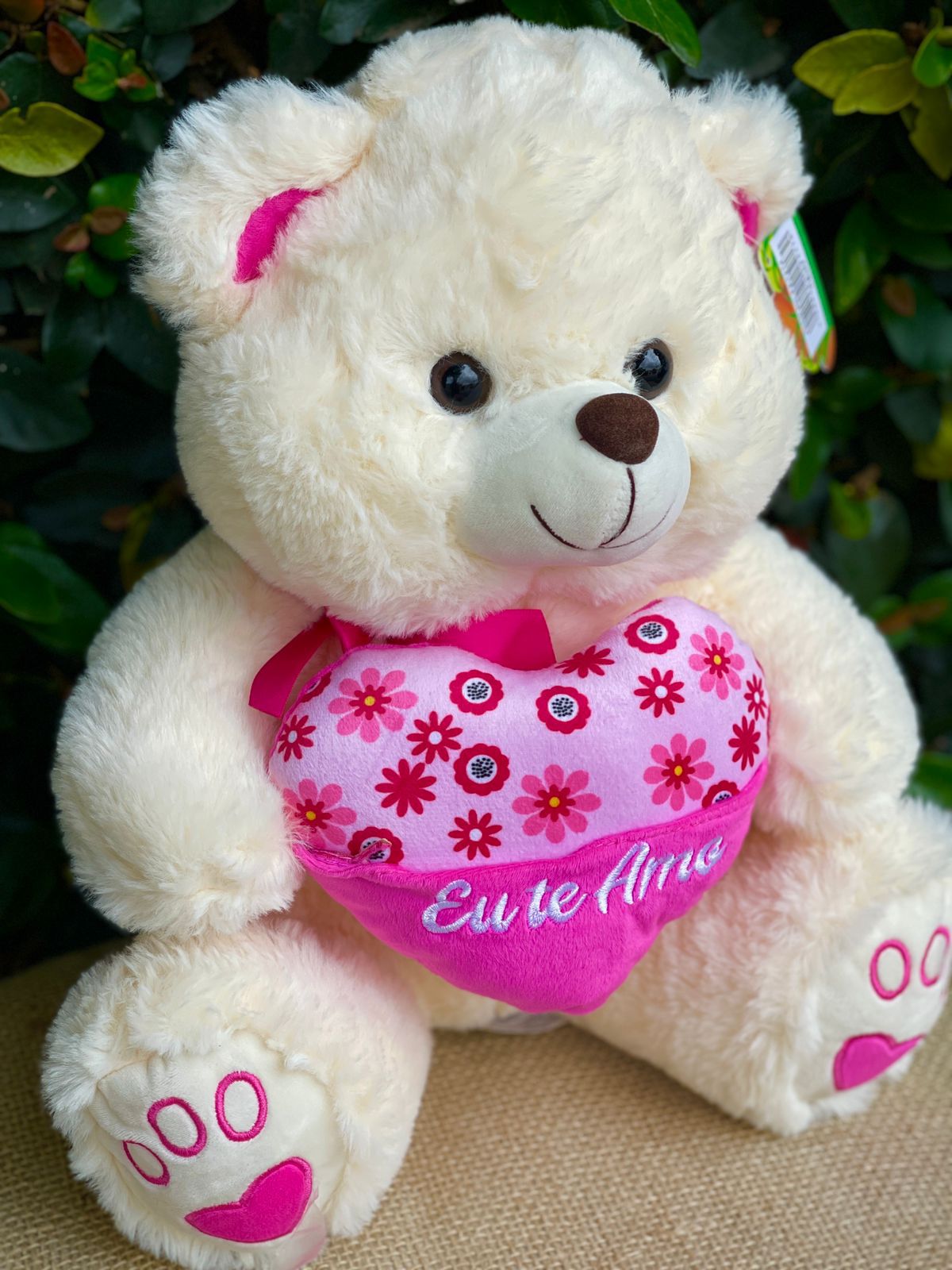 Ursinho pink eu te amo - Mariza Flores