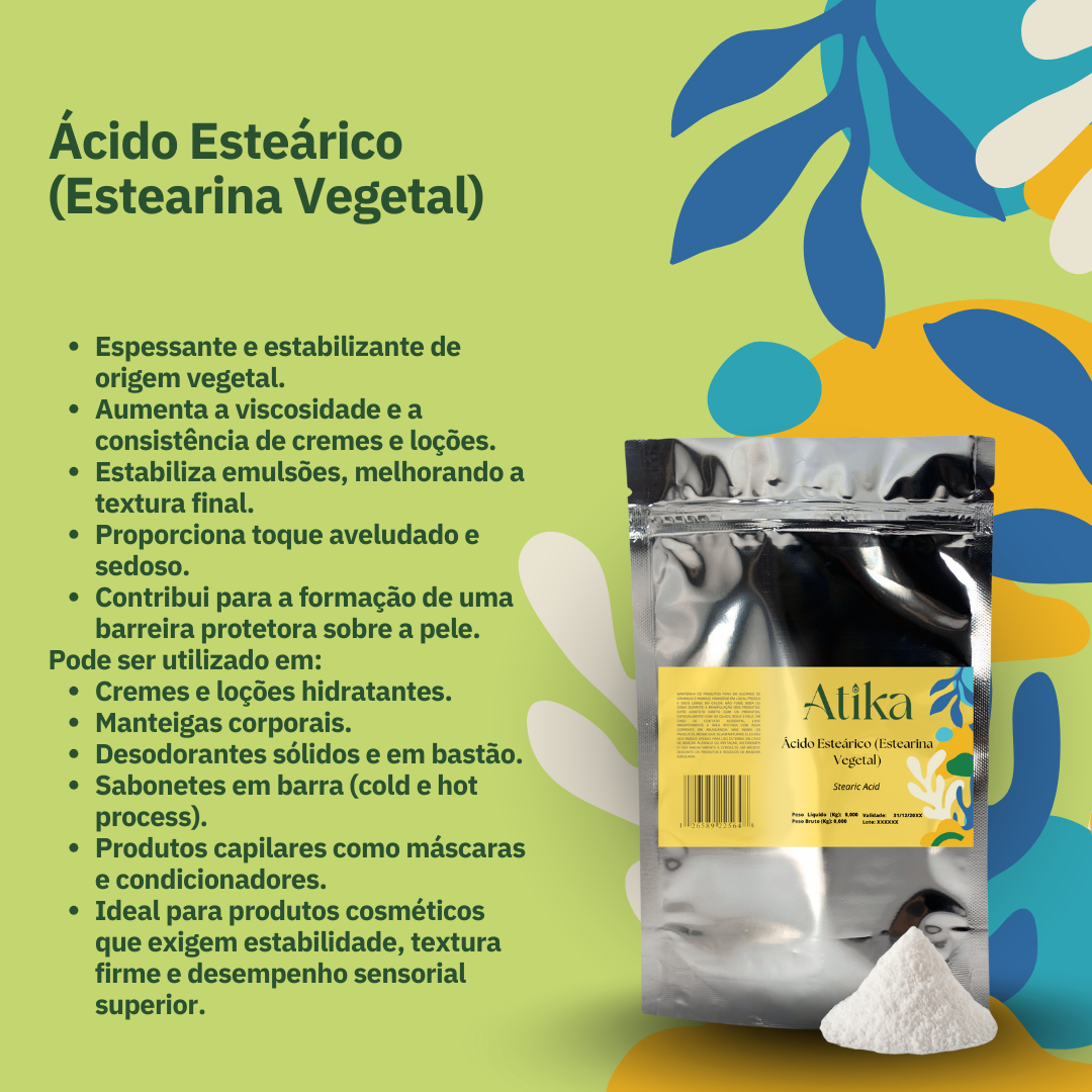 Ácido Esteárico (Estearina Vegetal) – Estabilidade para seus Cosmético ...