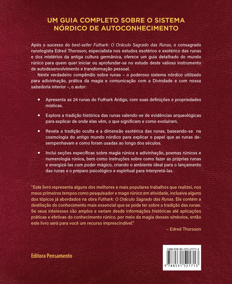 O GRANDE LIVRO DAS RUNAS. EDRED THORSSON - Arati