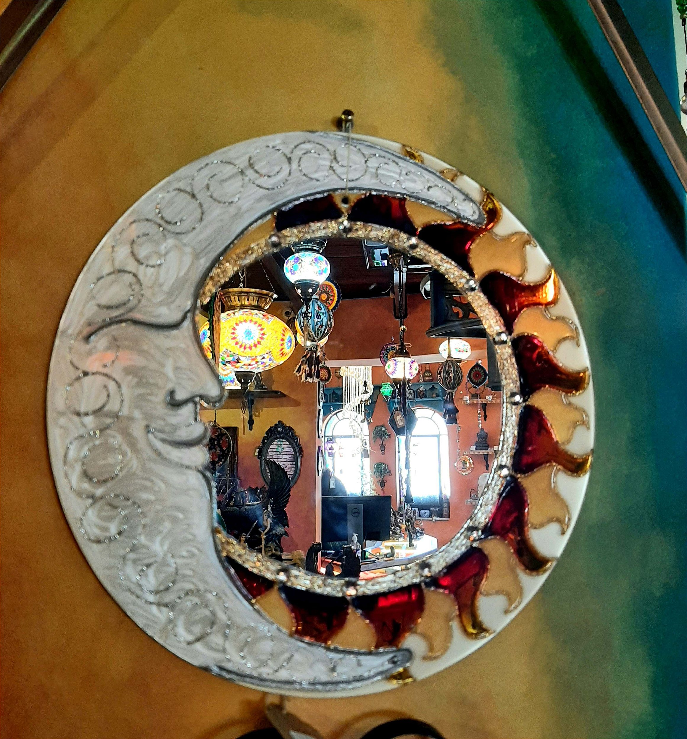 ESPELHO LUA E SOL, 30 CM - Arati