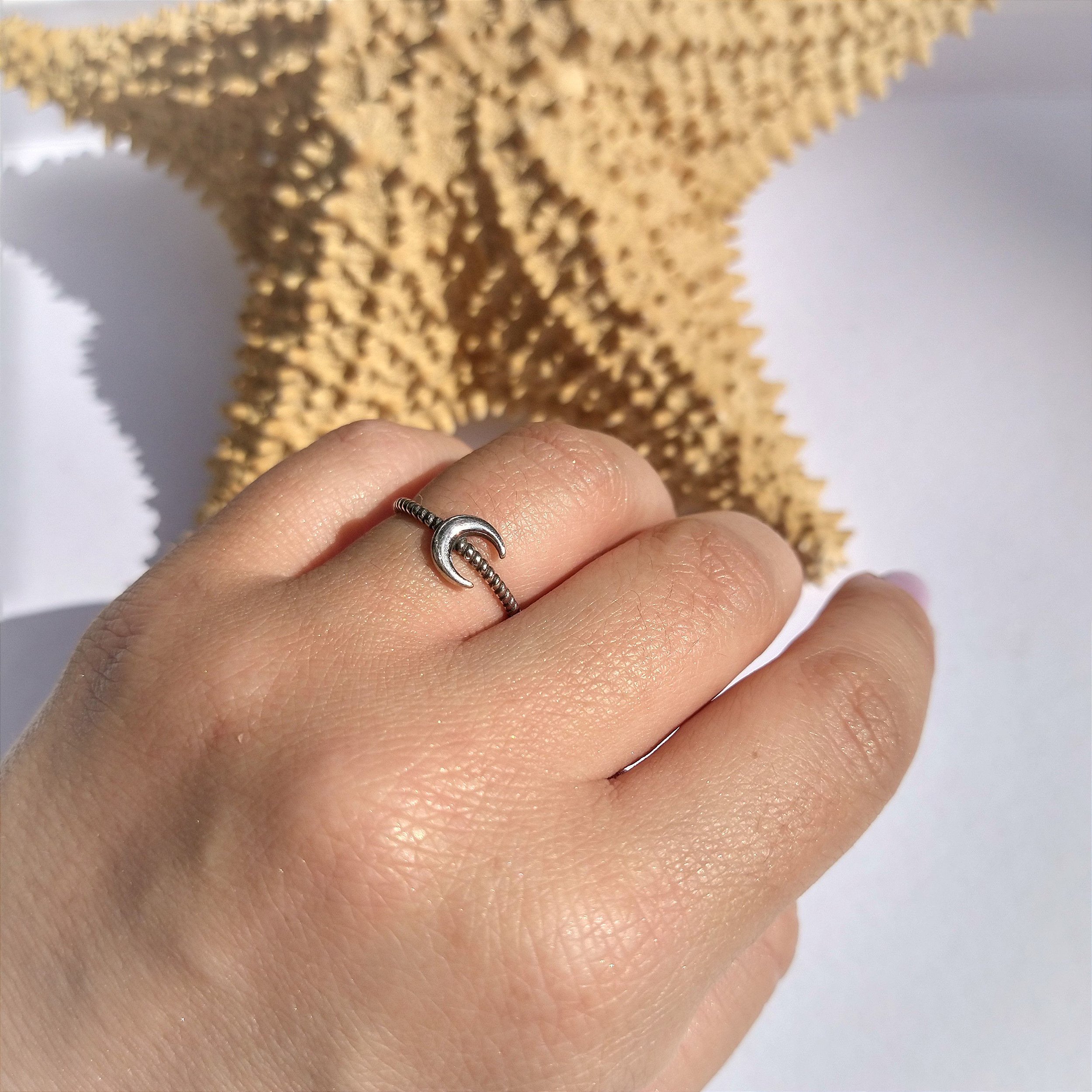 Anel de Prata Lua - Lamiki Prata 925 e Semijoias