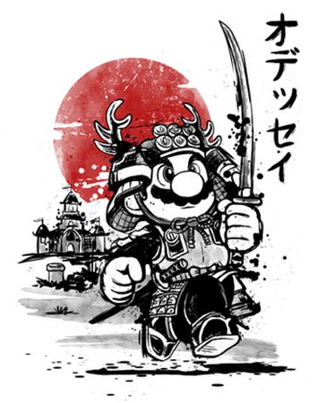 Camiseta Masculina Super Mario Samurai - Loja Nerd e Geek - Presentes ...