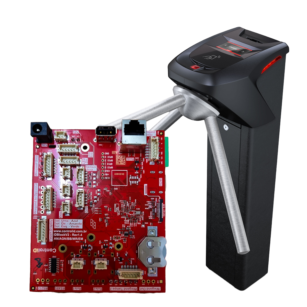 Placa Principal Para Catraca - Controlid - IDBlock - Soluções em ...