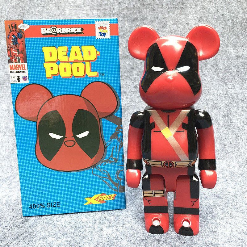 Bearbrick Deadpool 400% 28cm - Boutique ZeroUm | Conceito Hype de A-Z