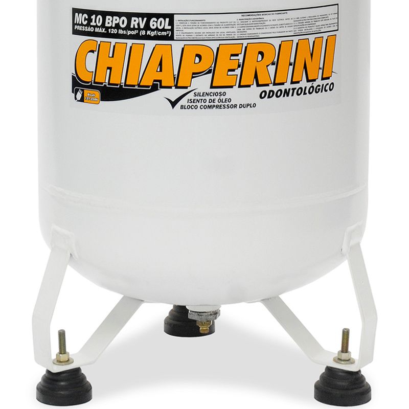 Compressor Chiaperini Odonto 10pcm 60L - Dois Consultórios - KIMOTOR ...