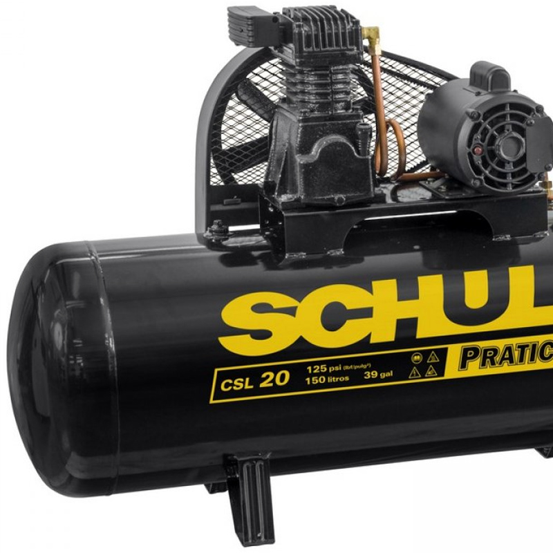 Compressor Schulz Pratic Air CSL 20/150 - 20pcm 3HP 150L 125psi ...