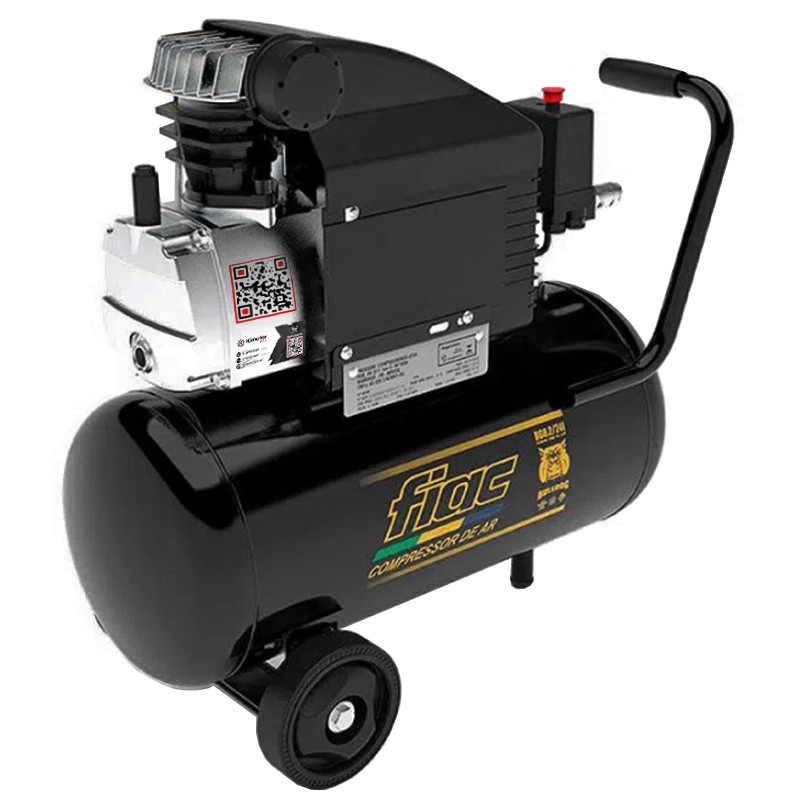 Motocompressor FIAC 8pés - 24Litros - 120psi - 2CV - 220V - KIMOTOR ...