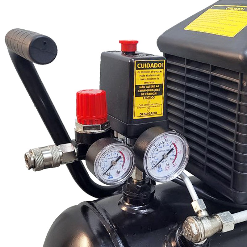 Motocompressor FIAC 8pés - 24Litros - 120psi - 2CV - 220V - KIMOTOR ...