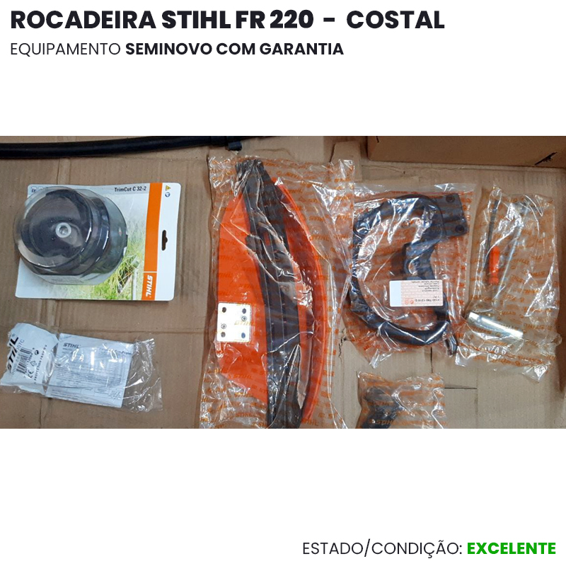 Rocadeira Stihl FR 220 (Costal) - Trimcut - Seminova (4119-200-0090) - KIMOTOR - Autorizada ...