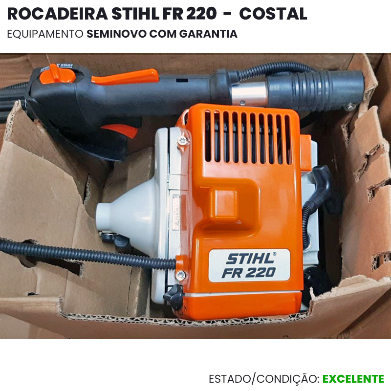 Rocadeira Stihl FR 220 (Costal) - Trimcut - Seminova (4119-200-0090) - KIMOTOR - Autorizada ...