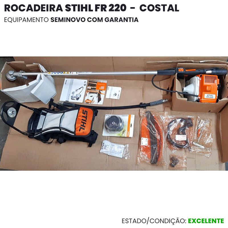 Rocadeira Stihl FR 220 (Costal) - Trimcut - Seminova (4119-200-0090) - KIMOTOR - Autorizada ...