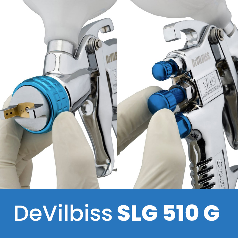 Pìstola Pintura Gravidade DeVilbiss HVLP - SLG 510G - 1,3mm - KIMOTOR - Autorizada Schulz ...