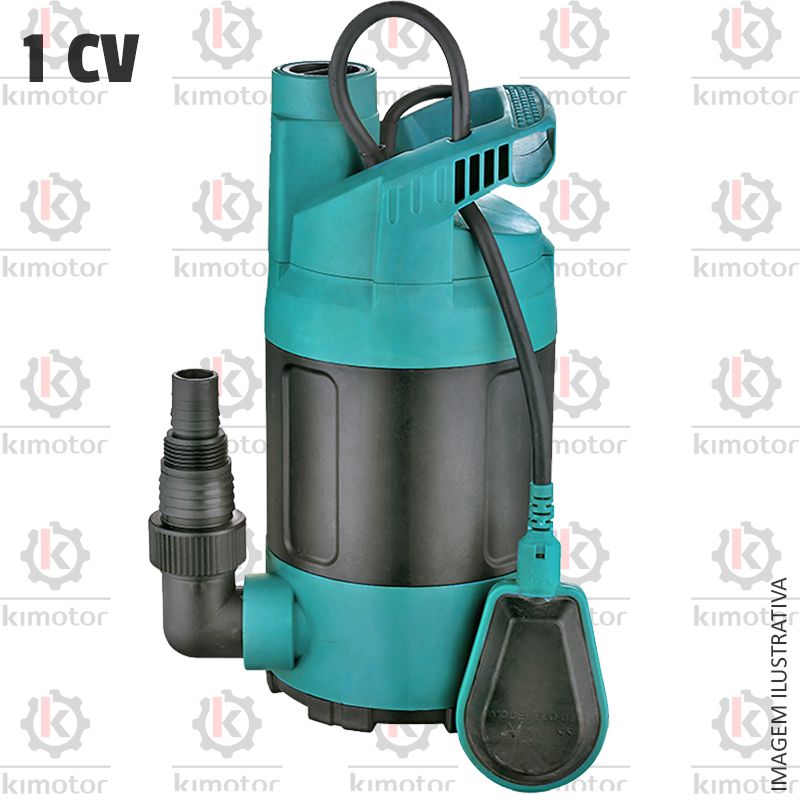 Bomba Submersa Lepono LKS 750 - 1CV - 9mca - 12m³/h - 220V - KIMOTOR - Autorizada Schulz ...