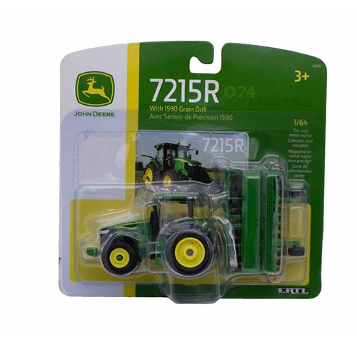 KIT MINIATURA TRATOR 7215R MAIS SEMEADEIRA 1590 - TBL AGROPEÇAS