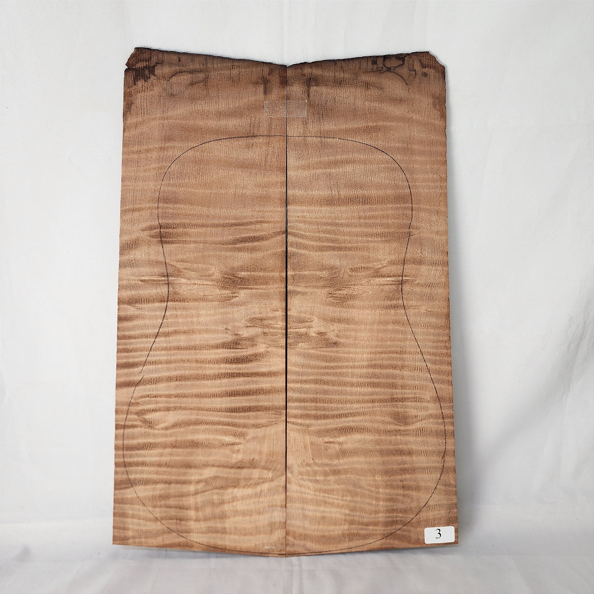 TAMPO CURLY FLAMED REDWOOD (SEQUOIA) VIOLAO / OM / FOLK - Luthier Planet