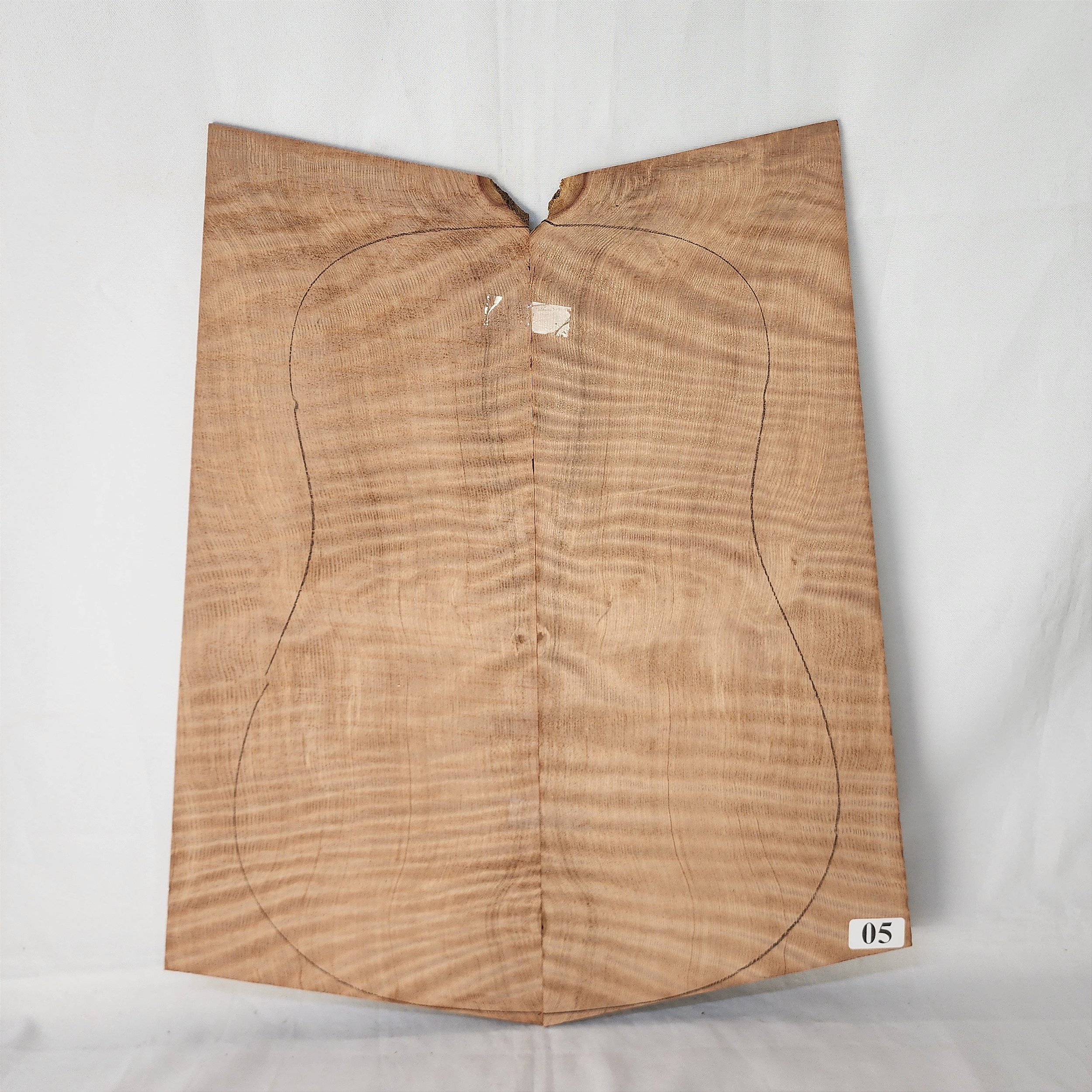 TAMPO CURLY FLAMED REDWOOD (SEQUOIA) VIOLAO / OM / FOLK - Luthier Planet