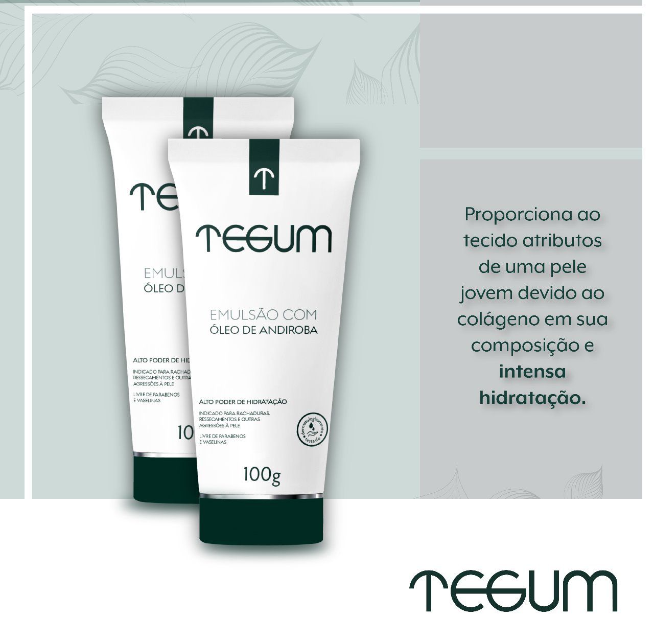 Tegum - emulsão com óleo de andiroba - Lojas Oncoshop