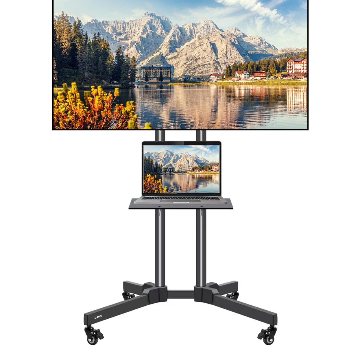 Suporte Pedestal de Chão Lorben para TV 32 A 65 pol com Rodízio - Lorben