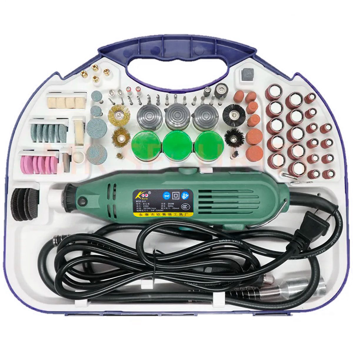 Mini Micro Retifica Elétrica Lorben com 166 Acessórios 260W 110V - Lorben