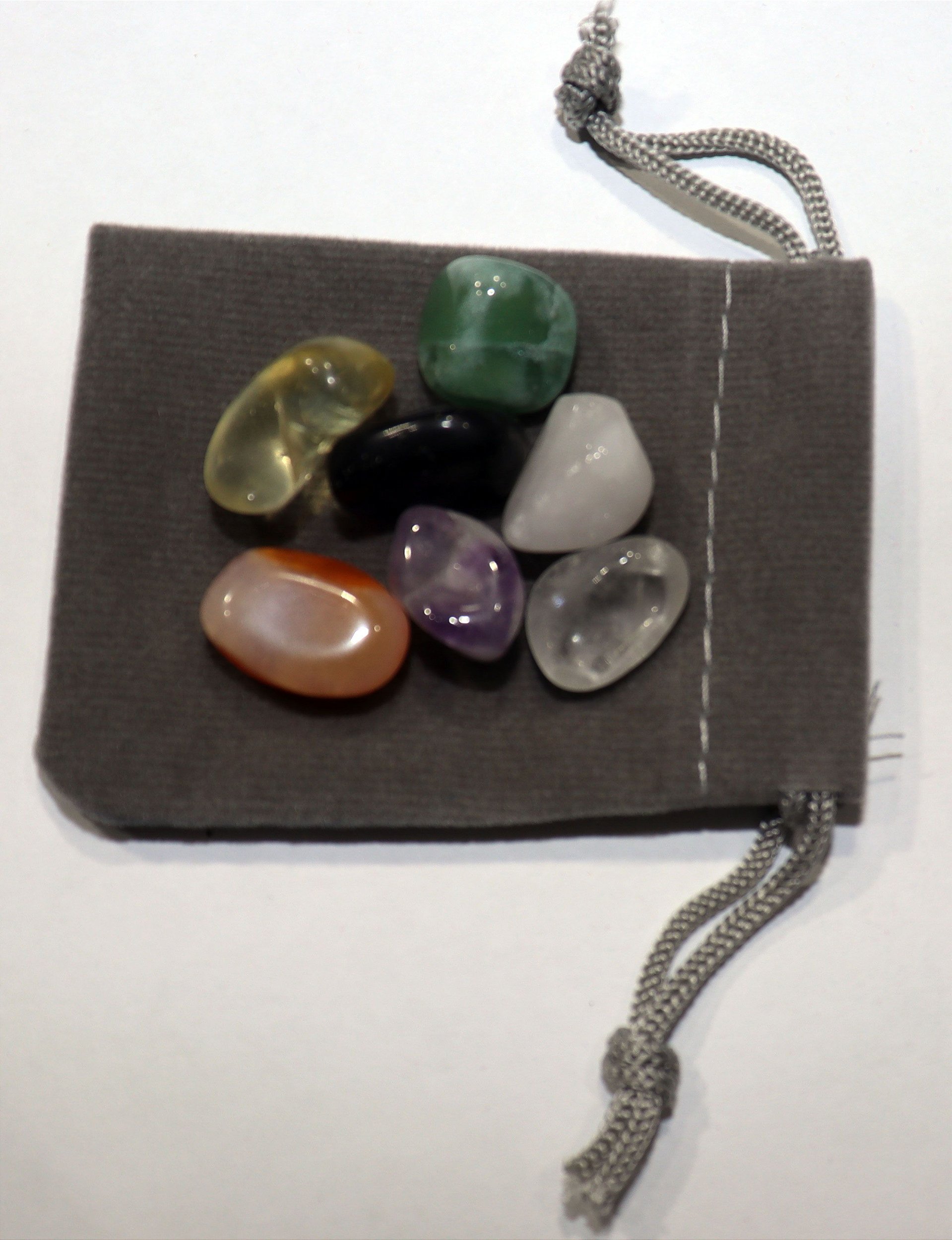 As 7 pedras da Sorte Pedras Naturais Amuleto da Sorte (S) - Trem de ...