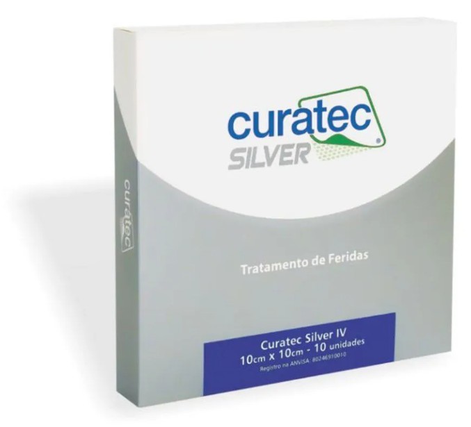 Curativo Silver IV 10x10cm CURATEC - Produtos médicos e ortopédicos ...