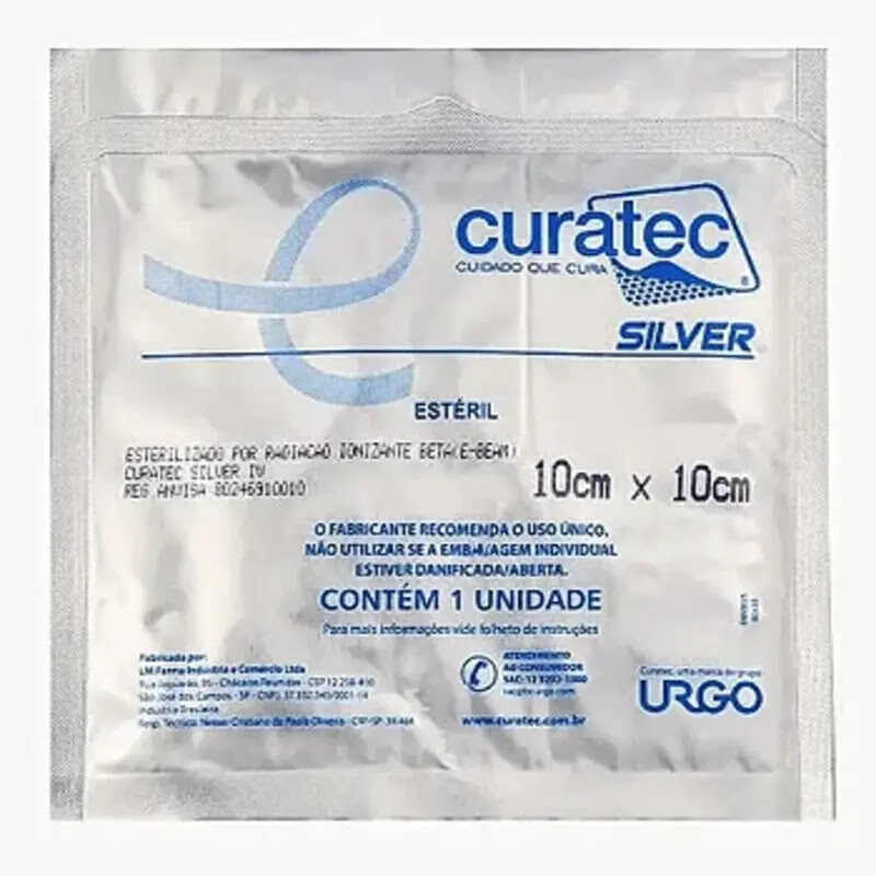 Curativo Silver IV 10x10cm CURATEC - Produtos médicos e ortopédicos , tudo em saúde e bem estar ...