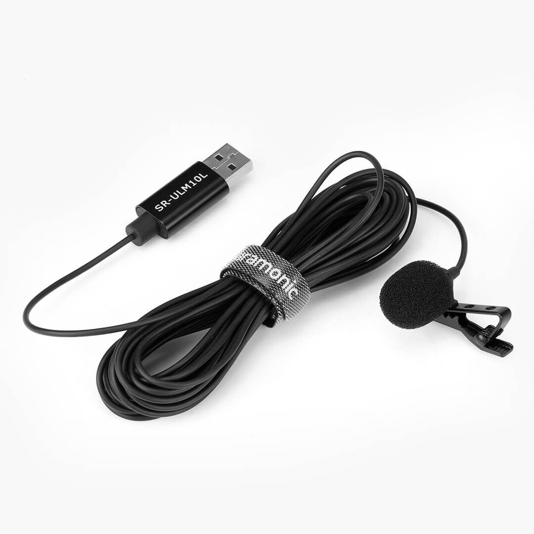 Microfone Lapela USB para computador PC & MAC com 6 Metros de fio ...