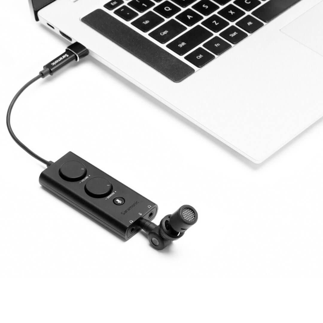 Interface de áudio USB-C com entrada TRS de 3,5 mm - Saramonic - A Sua ...