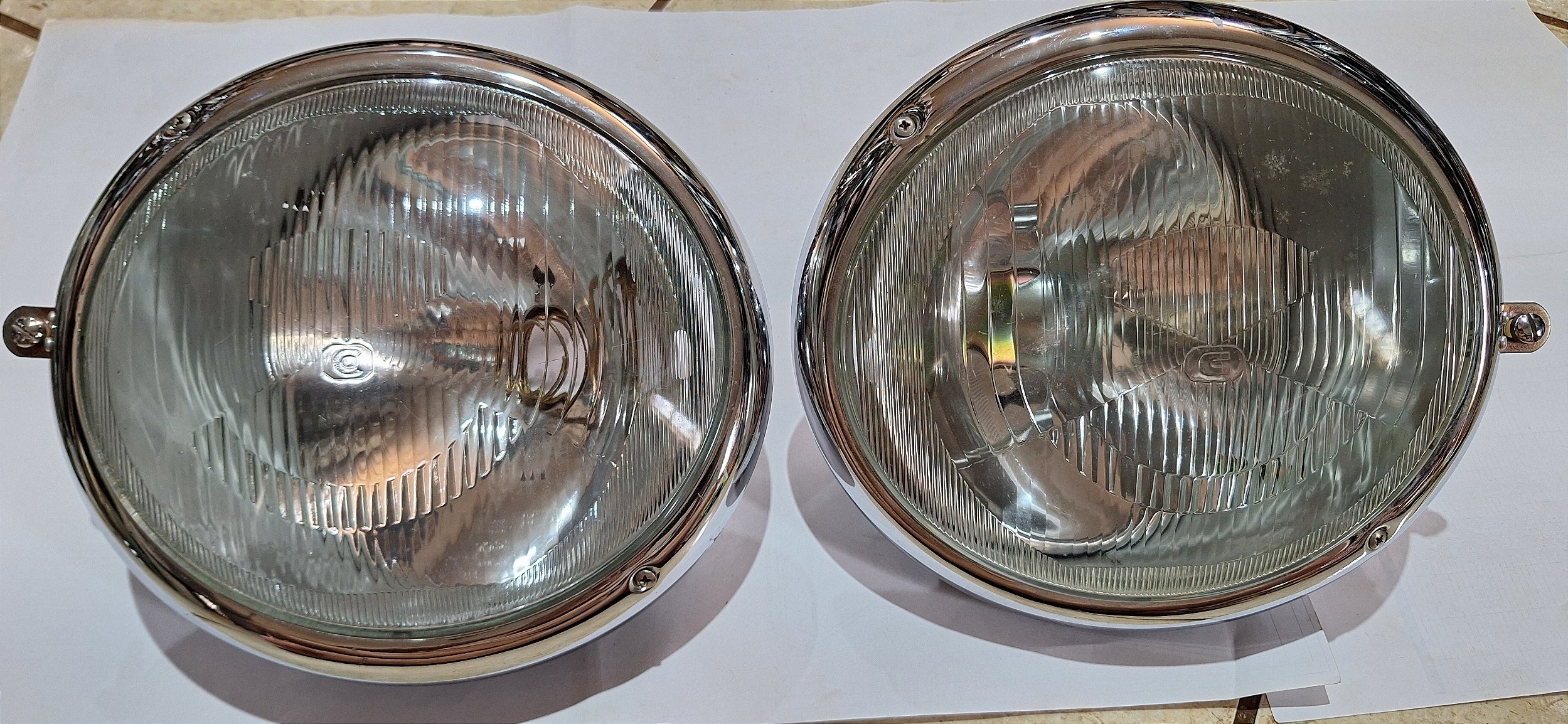 Kombi corujinha - Par De Farol Original CIBIÉ olho boi Novo - RARUS ...