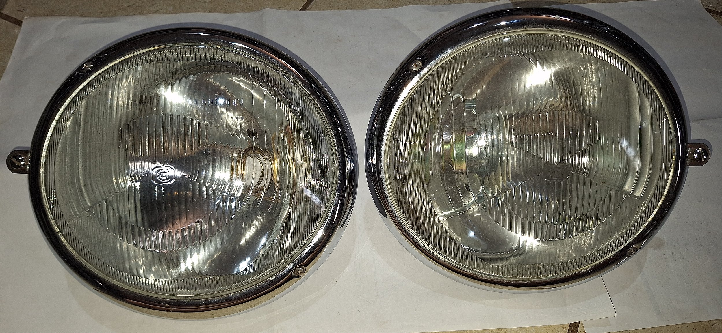 Kombi corujinha - Par De Farol Original CIBIÉ olho boi Novo - RARUS ...