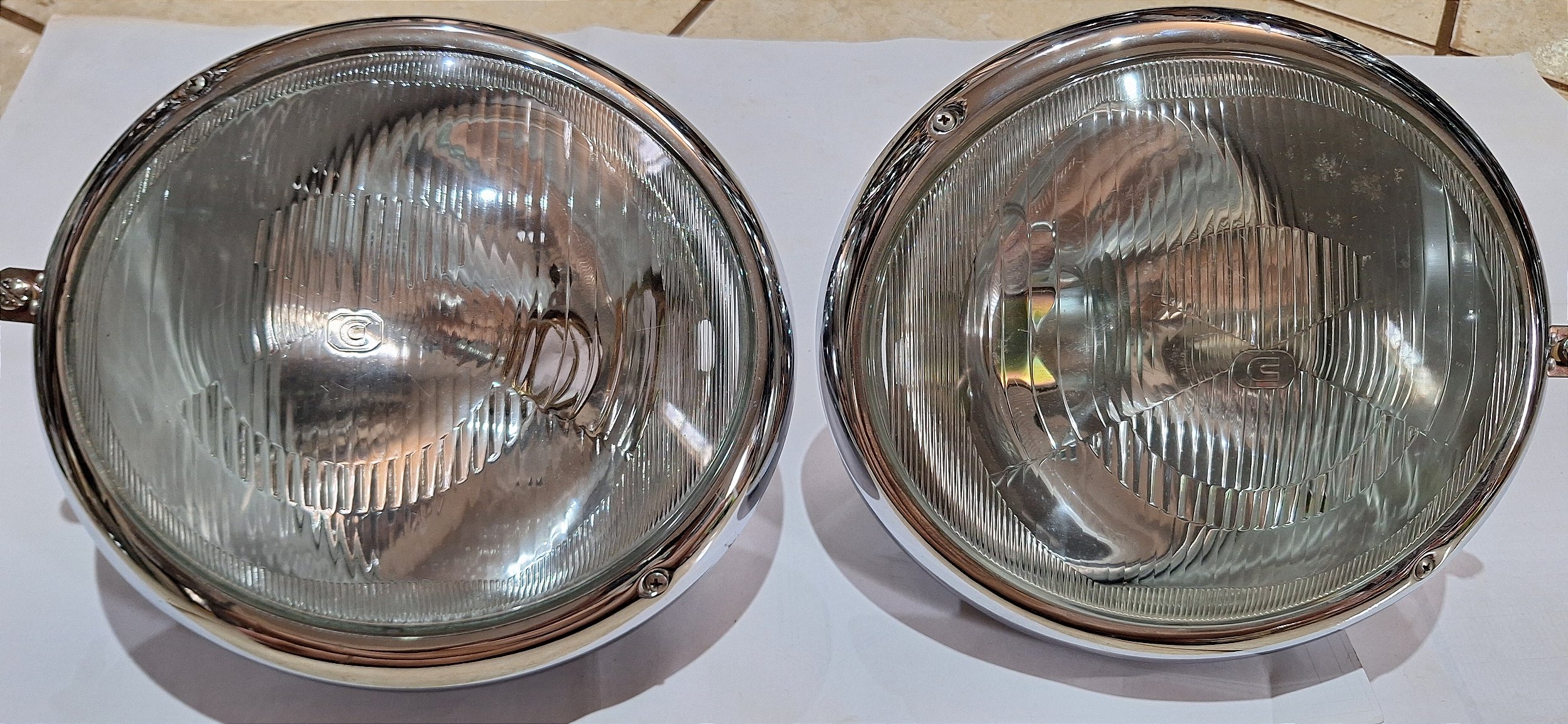 Kombi corujinha - Par De Farol Original CIBIÉ olho boi Novo - RARUS ...