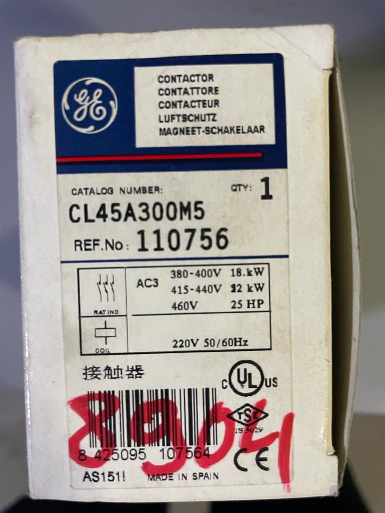 Contator Tripolar 40/60A - GE CL45A300M5 220V - Engeluz E-commerce ...