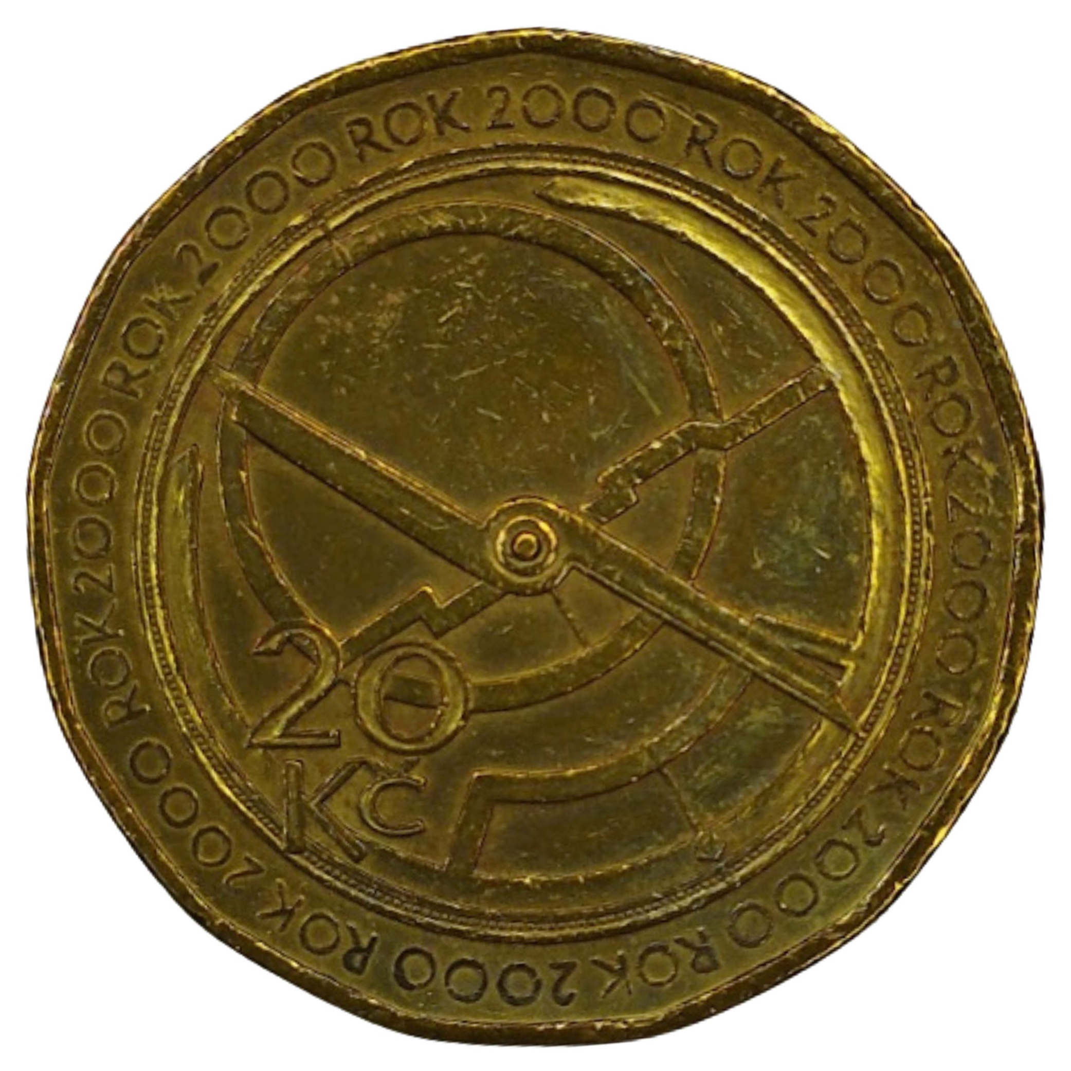 Moeda 20 Coroas 2000 MBC República Checa Europa Comemorativa Ano Milên - Numismática Virtual ...