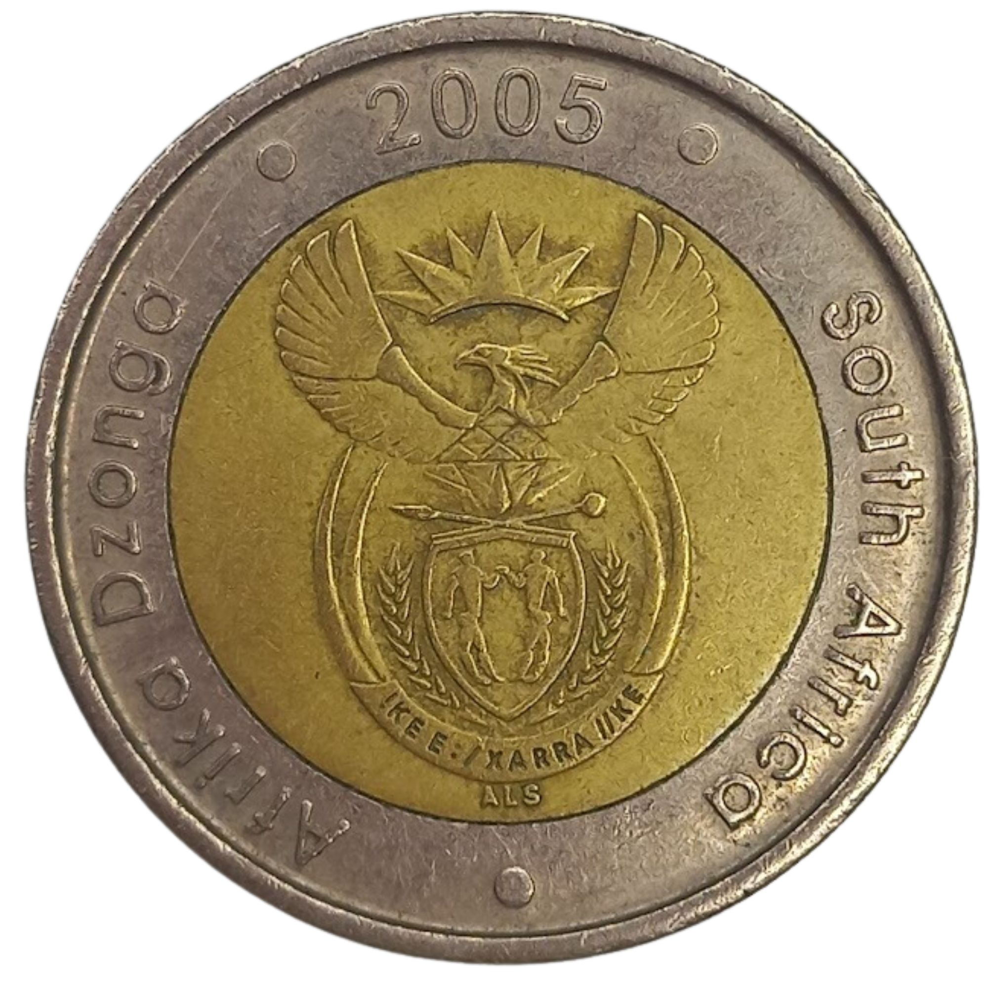 Moeda 5 Rand 2005 MBC África Do Sul - Numismática Virtual Aqui Você ...