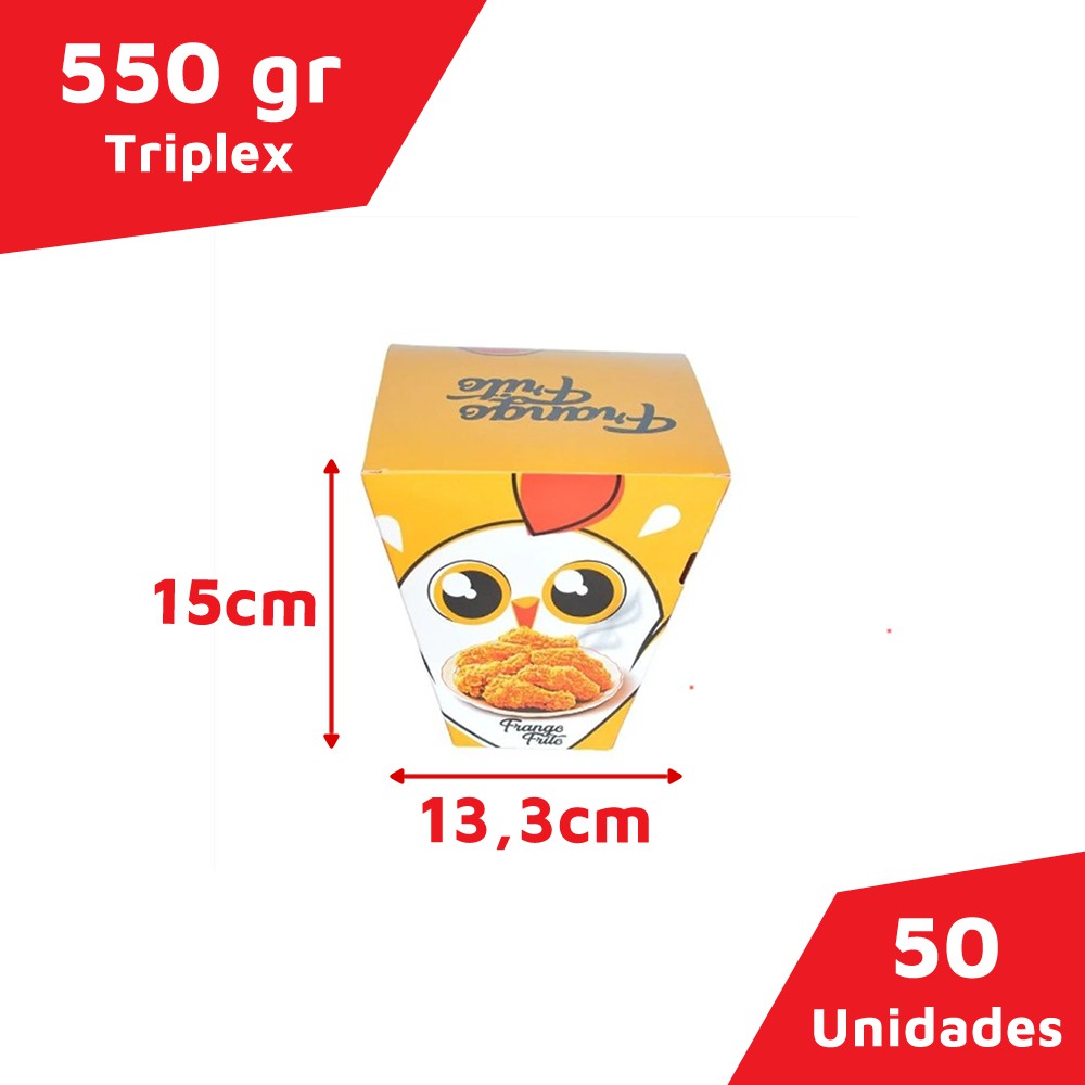 Caixa Box Para Frango Frito Delivery C/50 - As melhores embalagens e ...