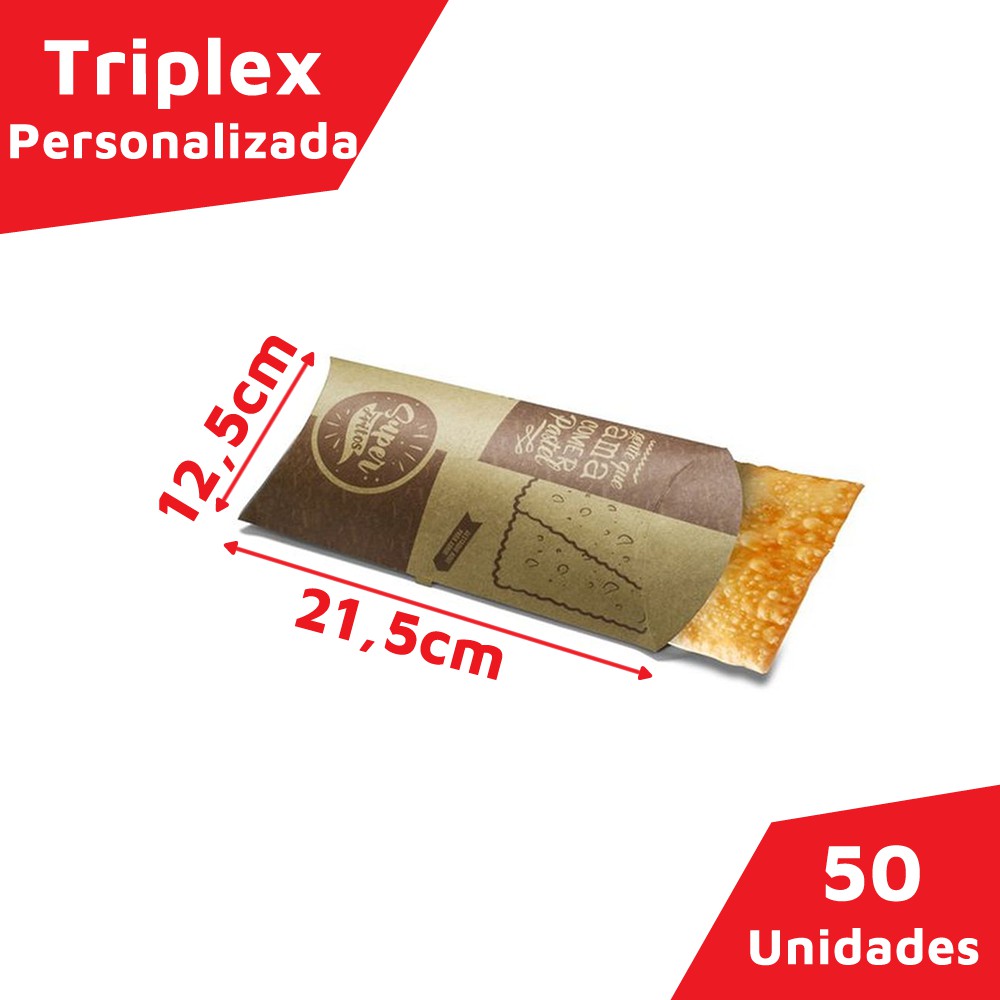 Embalagem Para Pastel Delivery Pequena C/50 - Kraft Gourmet - As ...