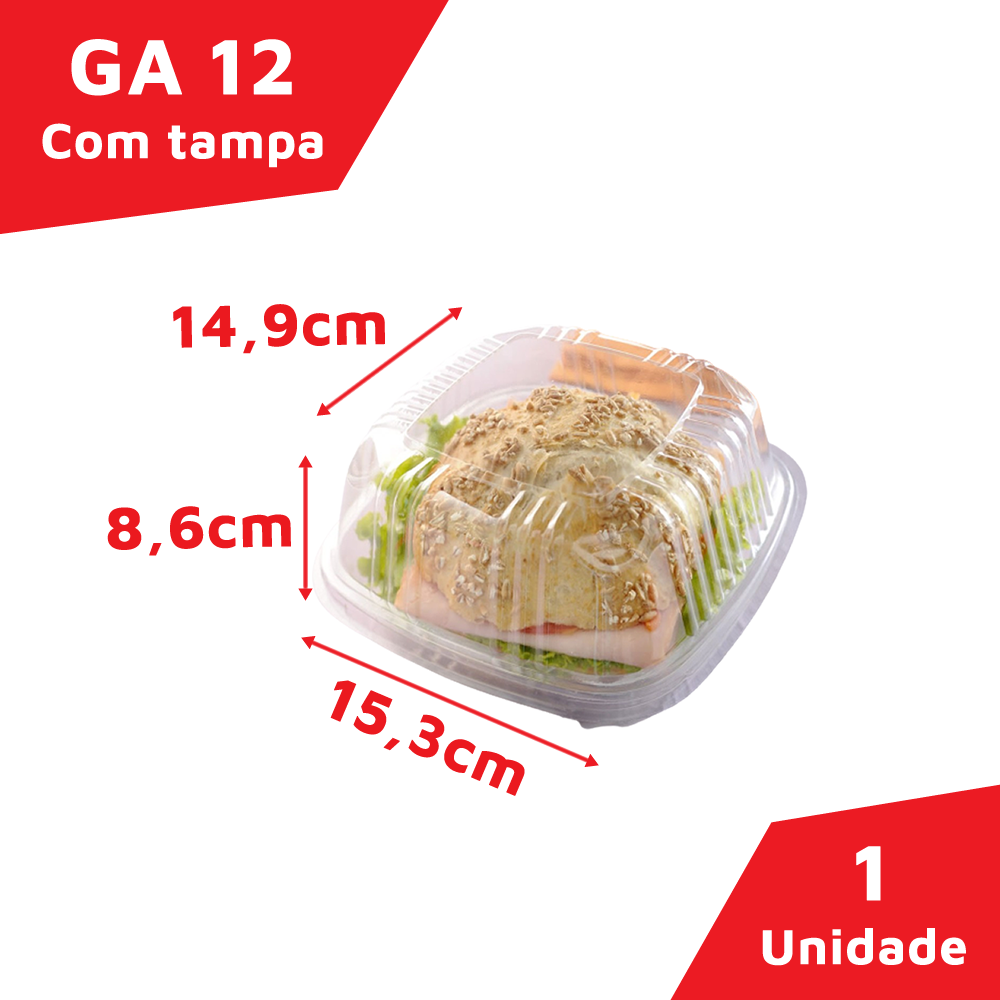 Embalagem Ga 12 Caixa C/100 - Hamburgueira - As melhores embalagens e produtos para delivery ...
