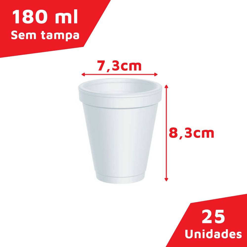 Copo Térmico 180ML Copobras C/25 - As melhores embalagens e produtos ...