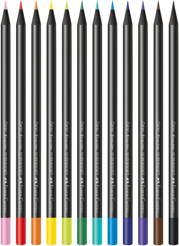 ECOLÁPIS DE COR SUPERSOFT-12 CORES FSC - Brinkz - Jogos e Presentes