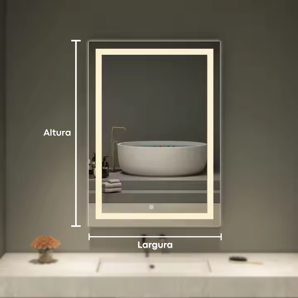 Espelho Interativo Com LED Frontal E Touch Screen - Espelhos PRIME ...