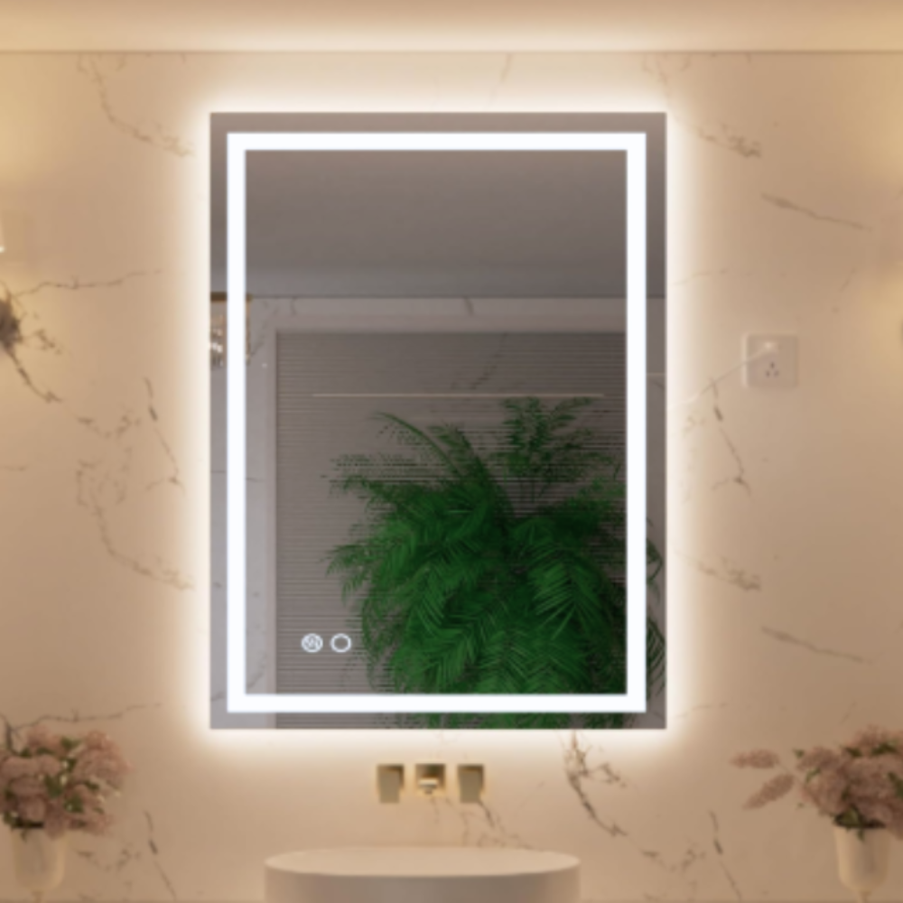 Espelho Vertical com 2 Luzes de LED + Touch Screen - Espelhos PRIME ...