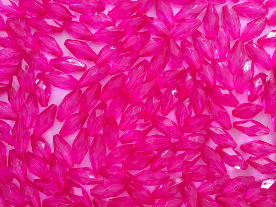 Arroz sextavado 7x15mm rosa pink - Madalena Leite Store