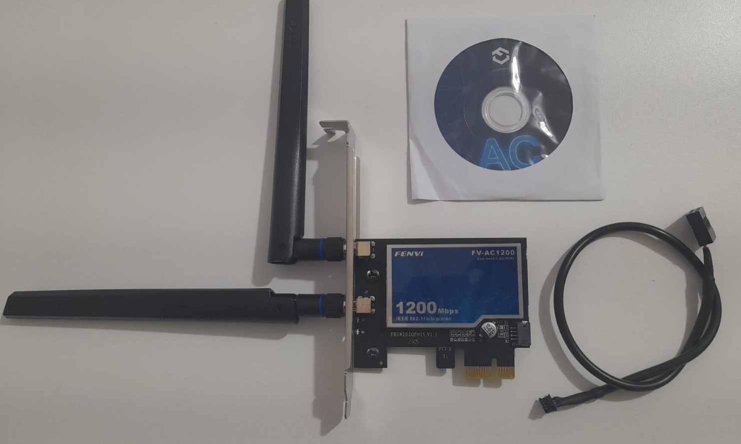 Placa de Rede WiFi Intel 1200 Mbps Dual Band Pci-Ex com Bluetooth ...