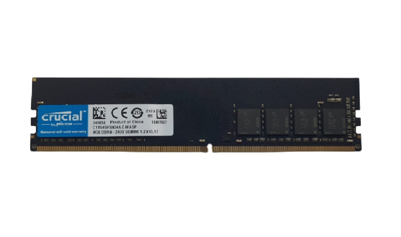 Memória Crucial 4 Gigas DDR4 2400 Mhz para PCs e Desktops - RIKATECH