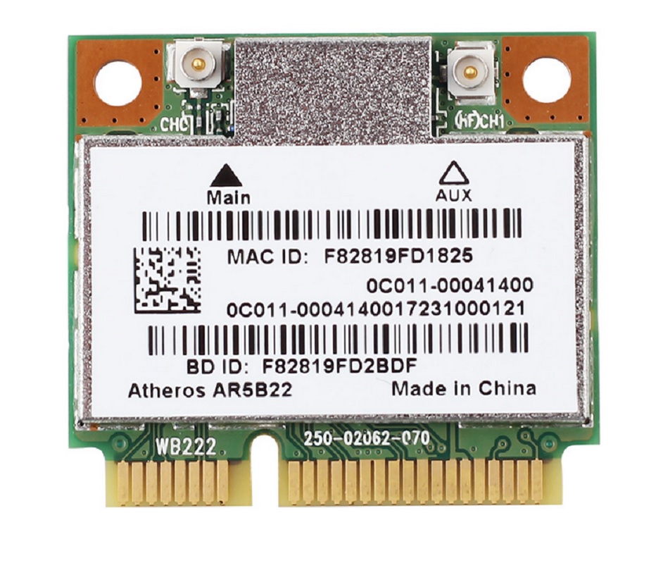 Placa de Rede WiFi Atheros Dual Band com Bluetooth para Notebooks ...