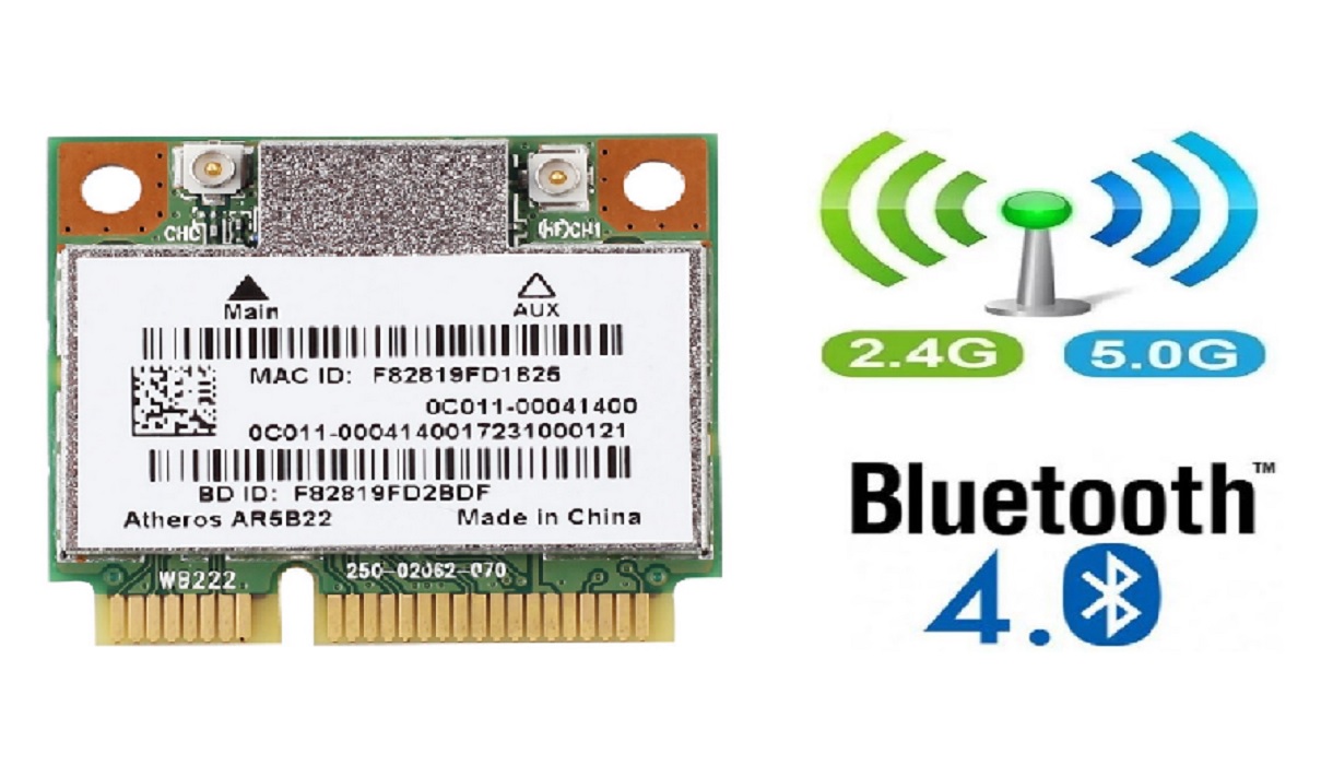 Placa de Rede WiFi Atheros Dual Band com Bluetooth para Notebooks ...