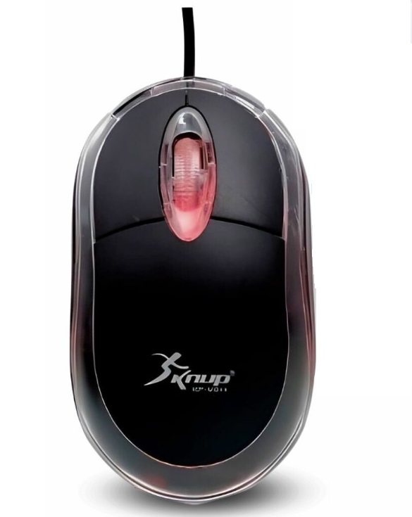 Mouse Óptico Knup USB 1200 DPI para PCs e Notebooks - RIKATECH