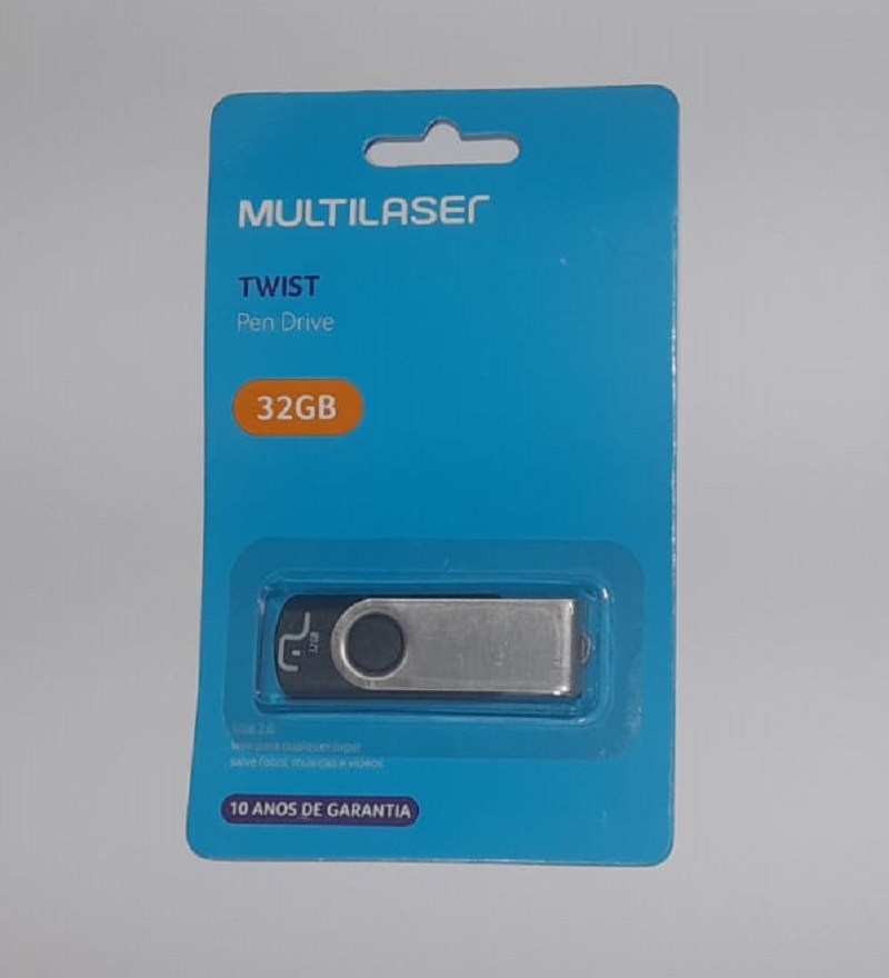 Pendrive Multilaser 32 Gigas para Pcs, Notebooks e Games - RIKATECH